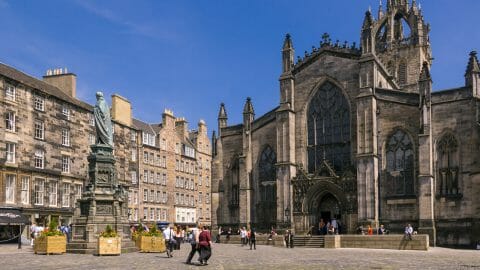 St Giles' Cathedral in Edinburgh - magnificent building on the Royal Mile