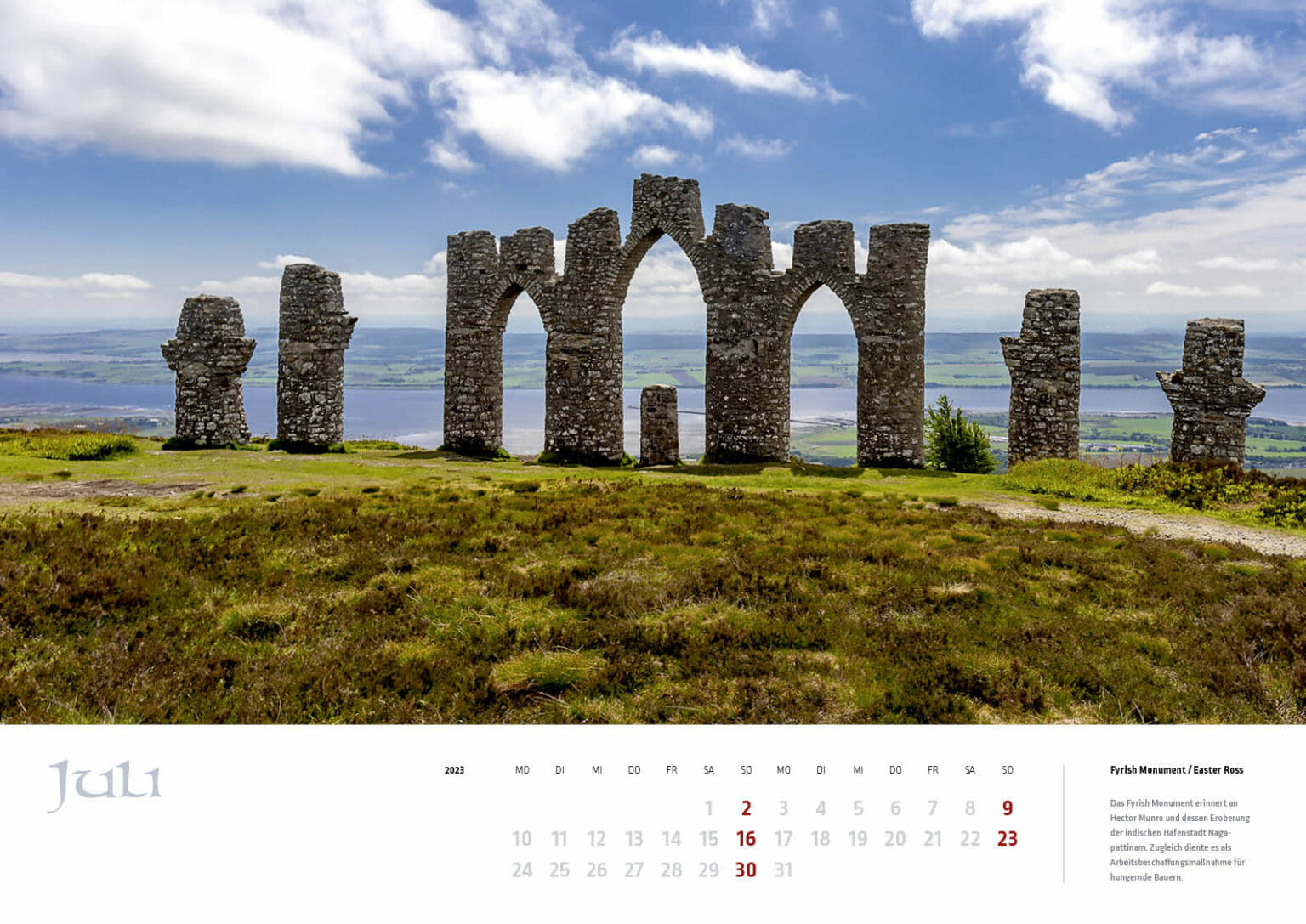 Kalender Schottland 2023 „MyHighlands – Schottlands Mythen und Wunder“